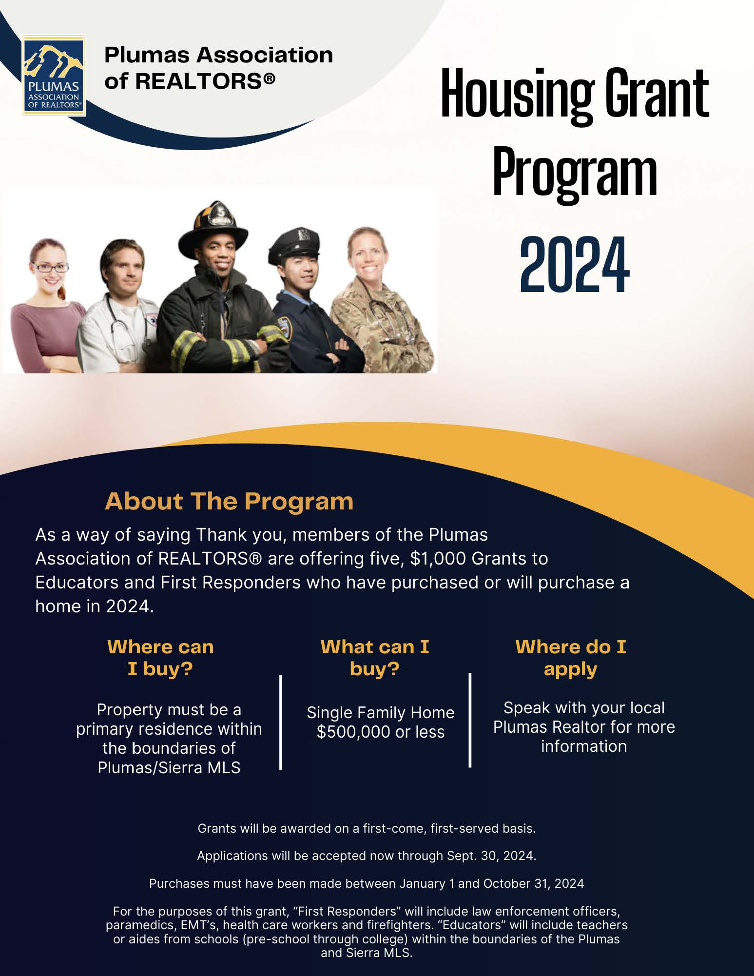 Homeowner Grant Program for Educators and First Responders – Plumas ...